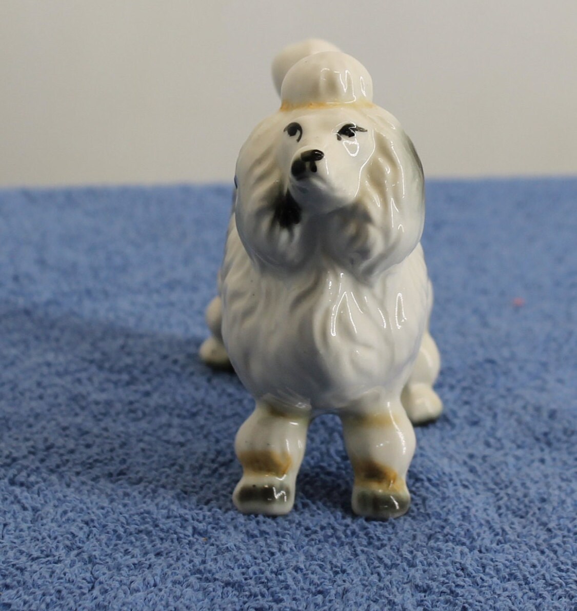 White Dog Figurine. Made in Japan. - Etsy