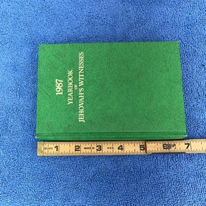 1987 Yearbook of Jehovah's Witnesses - Etsy
