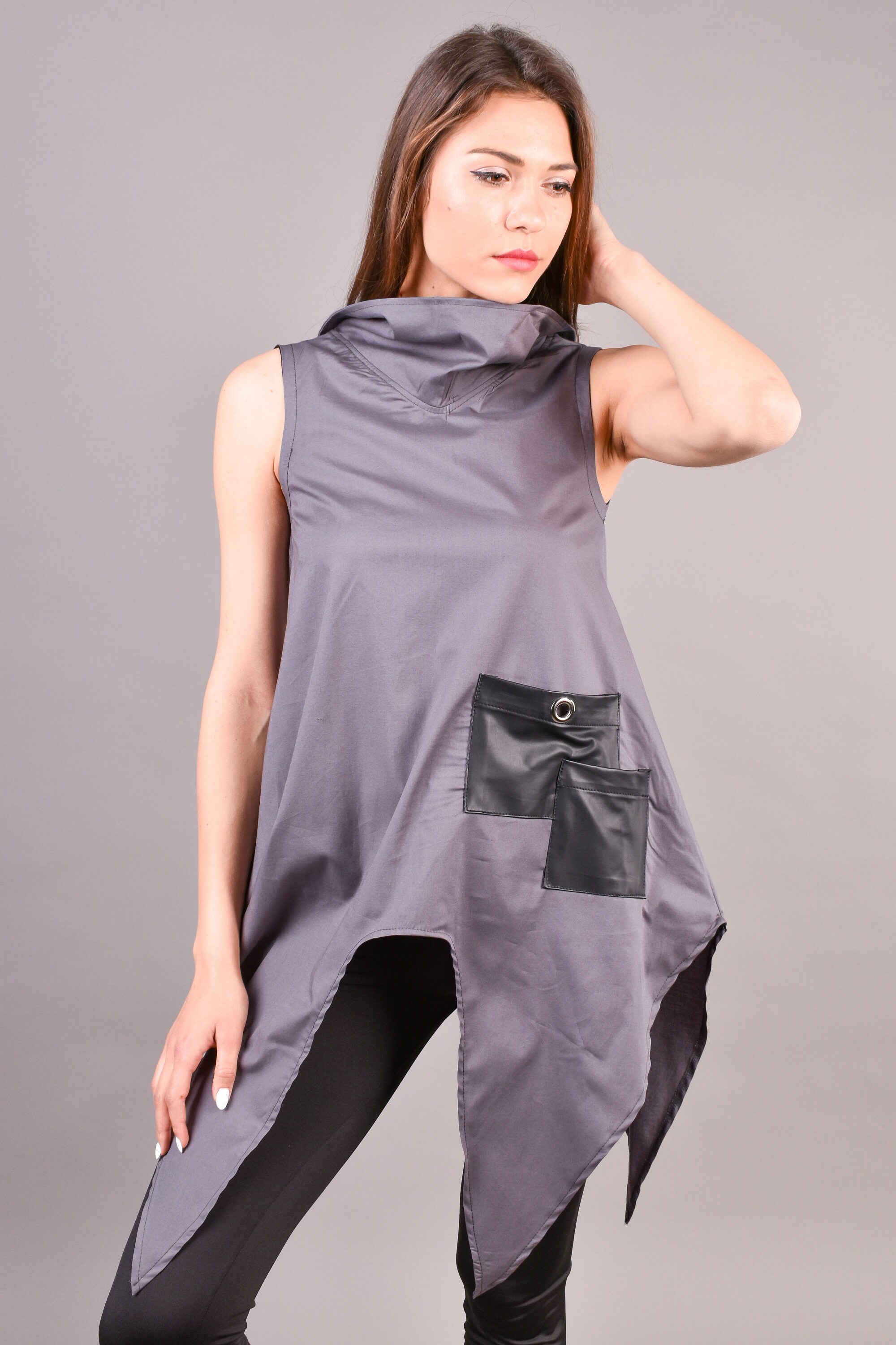 Asymmetrical Tunic Loose Tunic Extravagant Tunic Oversize | Etsy