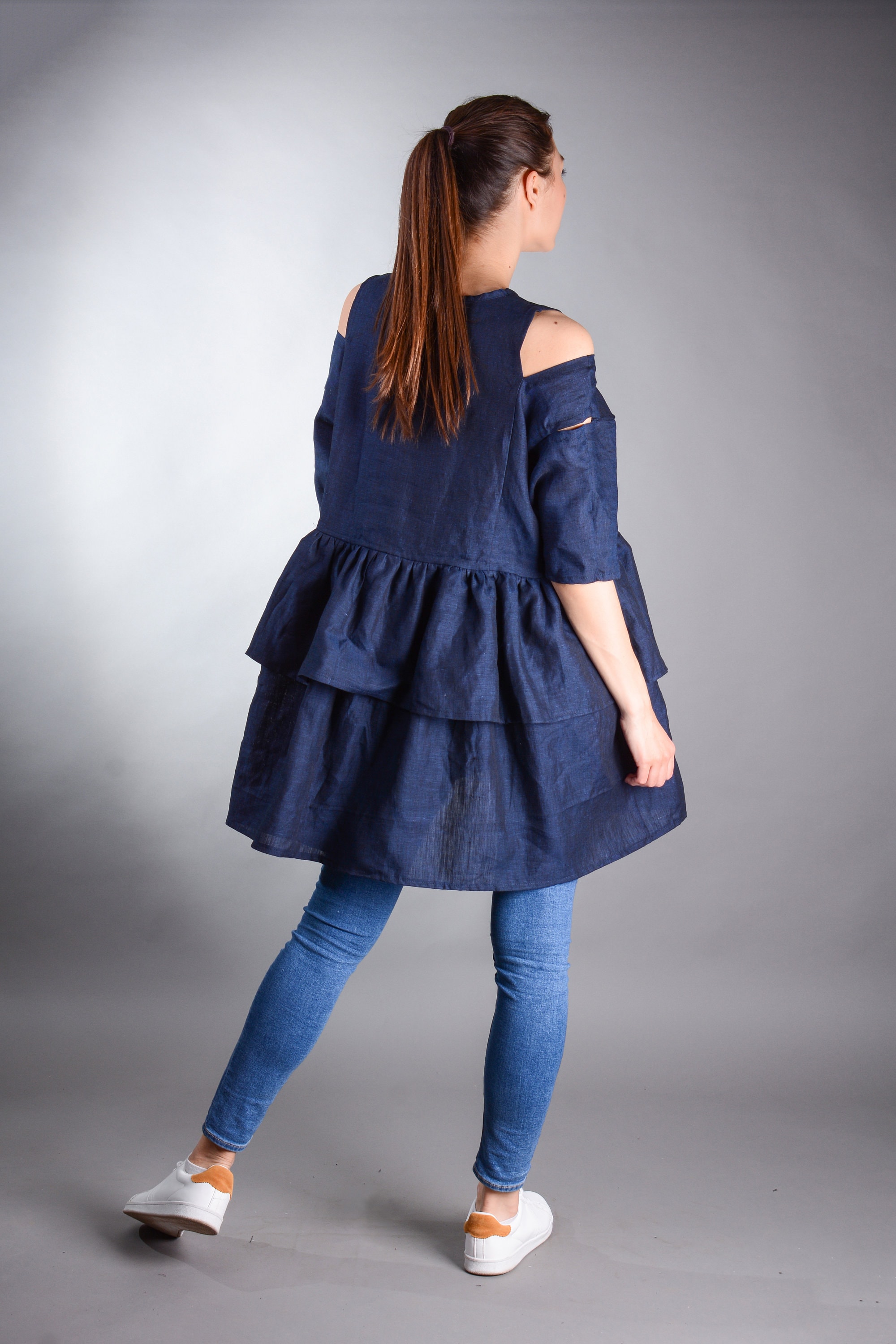 Linen Tunic, Plus Size Tunic, Boho Tunic, Linen Top, Linen Clothing ...