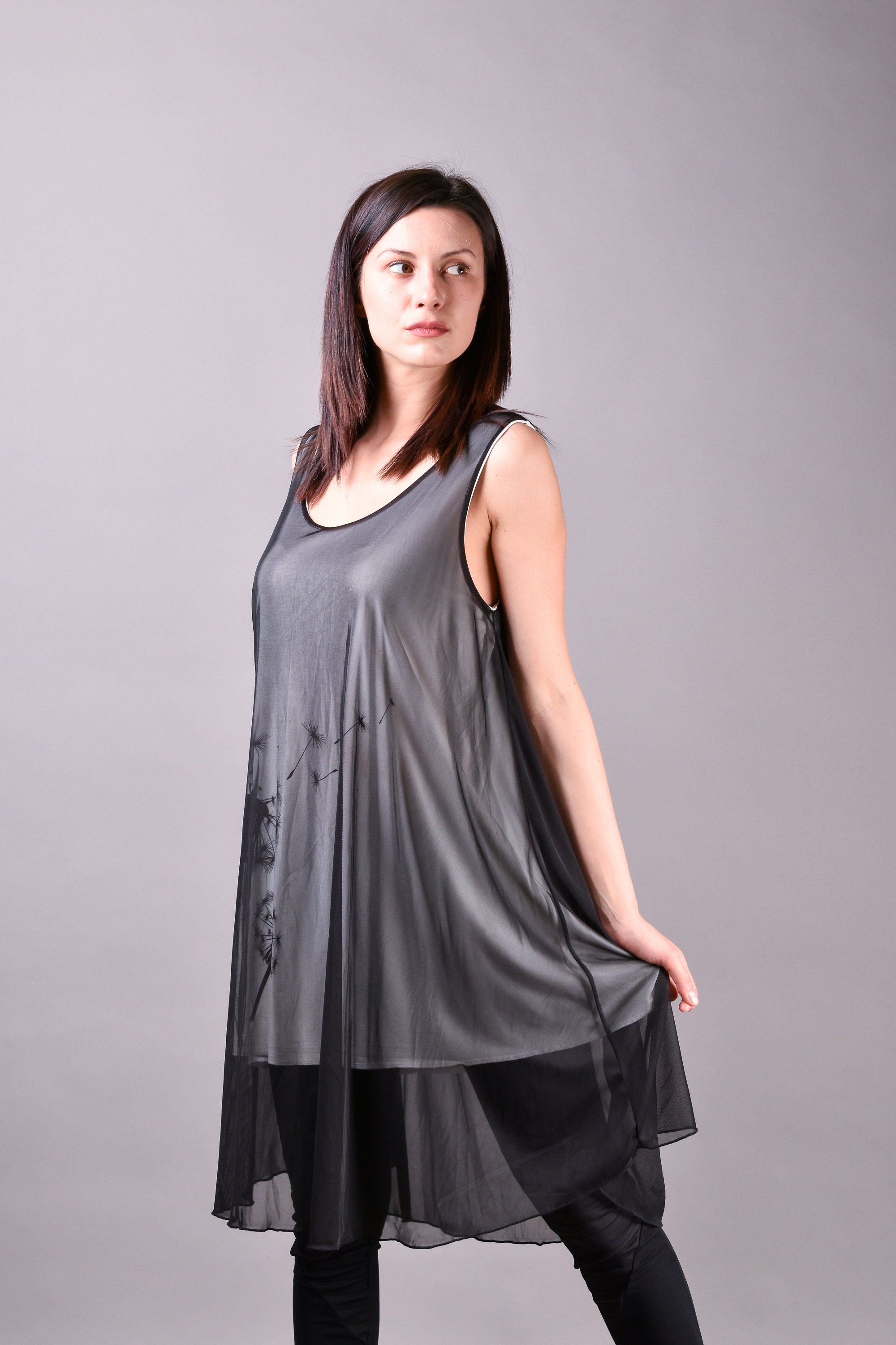 Tulle Tunic Plus Size Tunic Tunic Dress Oversize Tunic | Etsy