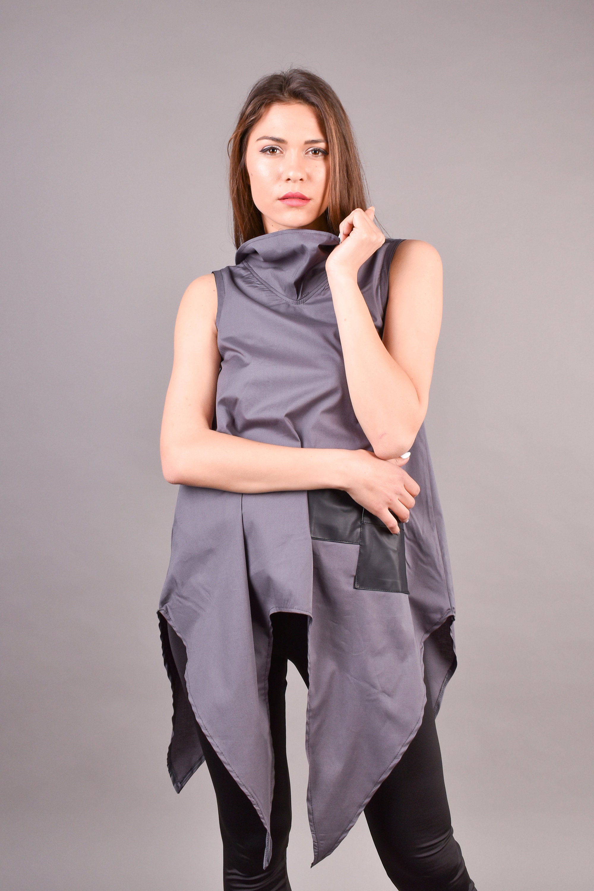 Asymmetrical Tunic Loose Tunic Extravagant Tunic Oversize | Etsy