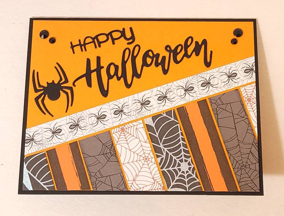 Spider Halloween Cards, Set of 4, Spider, Web, Happy Halloween, Note ...