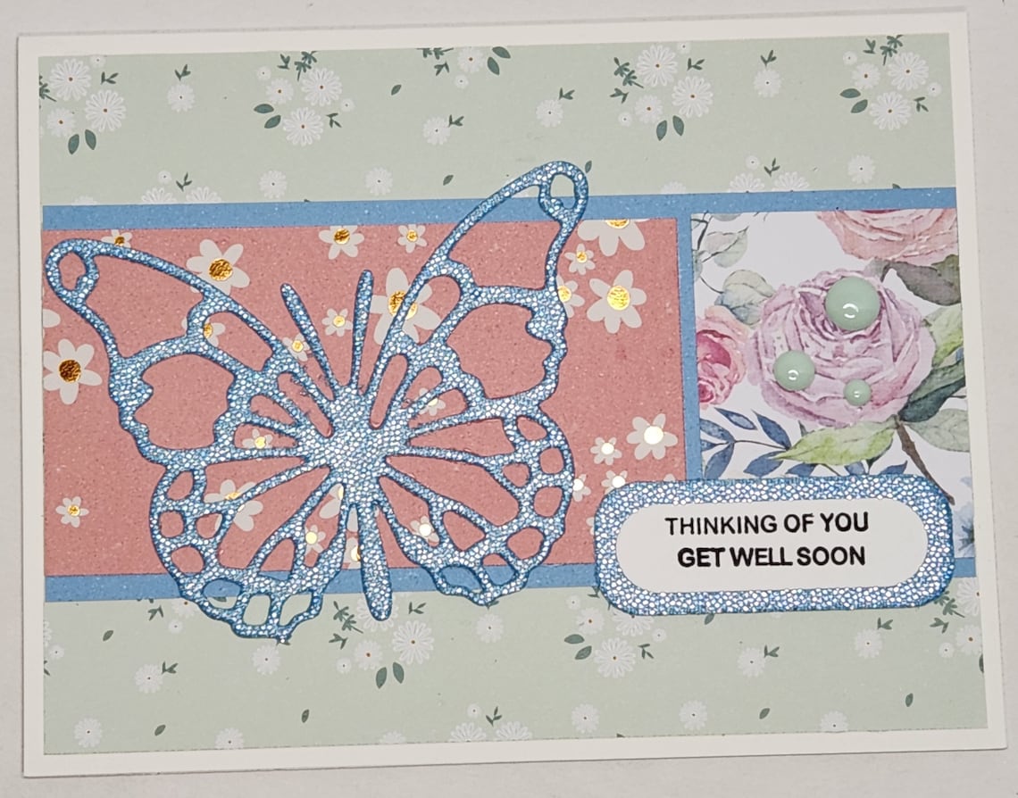 Handmade Get Well Card Set, Florals, Butterfly (set of 3) - Etsy