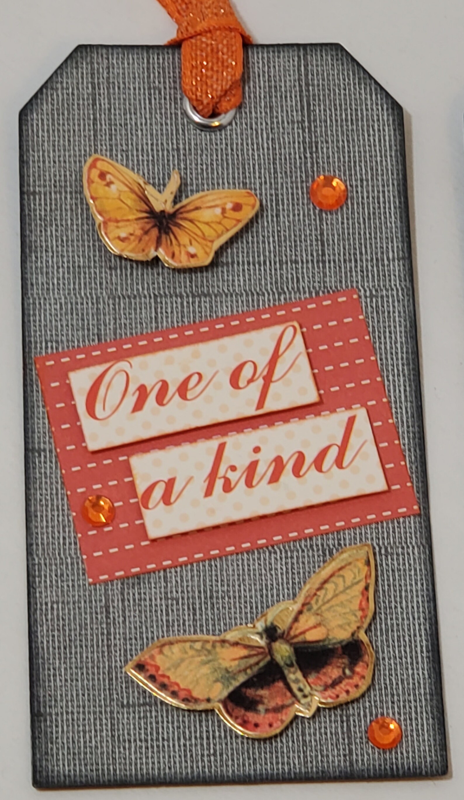 Handmade Embellished Gift Tags, Butterfly Theme, Set of 3 - Etsy