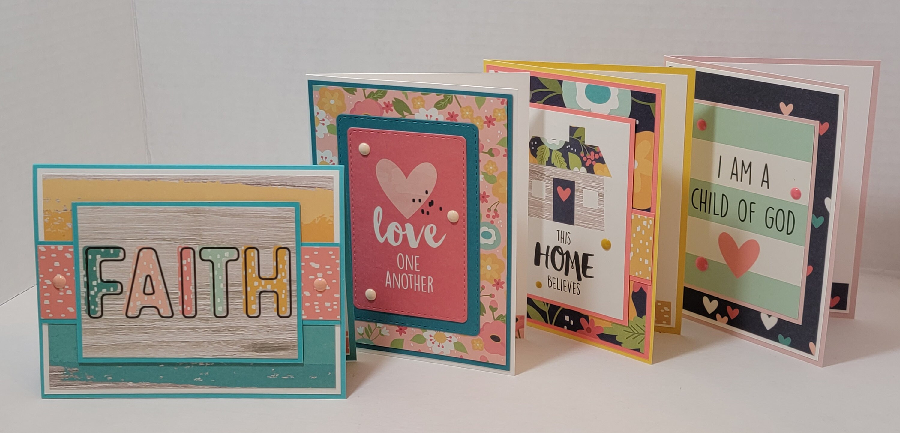 Inspirational Faith Card Set, Handmade Encouragement Cards, Set of 4 - Etsy