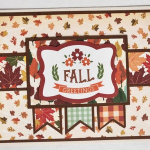 Handmade Fall Note Cards, Set of 6, Card Set, Note Cards, Thanksgiving ...
