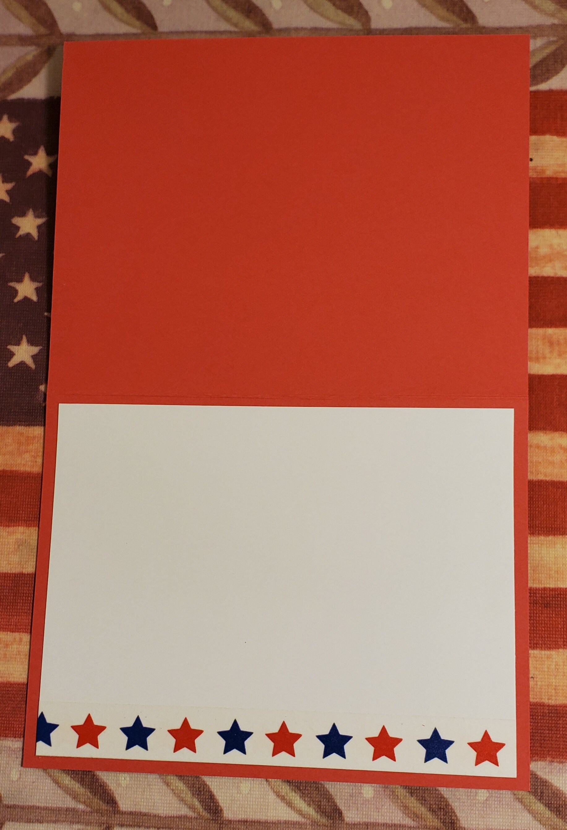Fourth of July, Memorial Day, Set of 4 Patriotic Note Cards - Stars ...