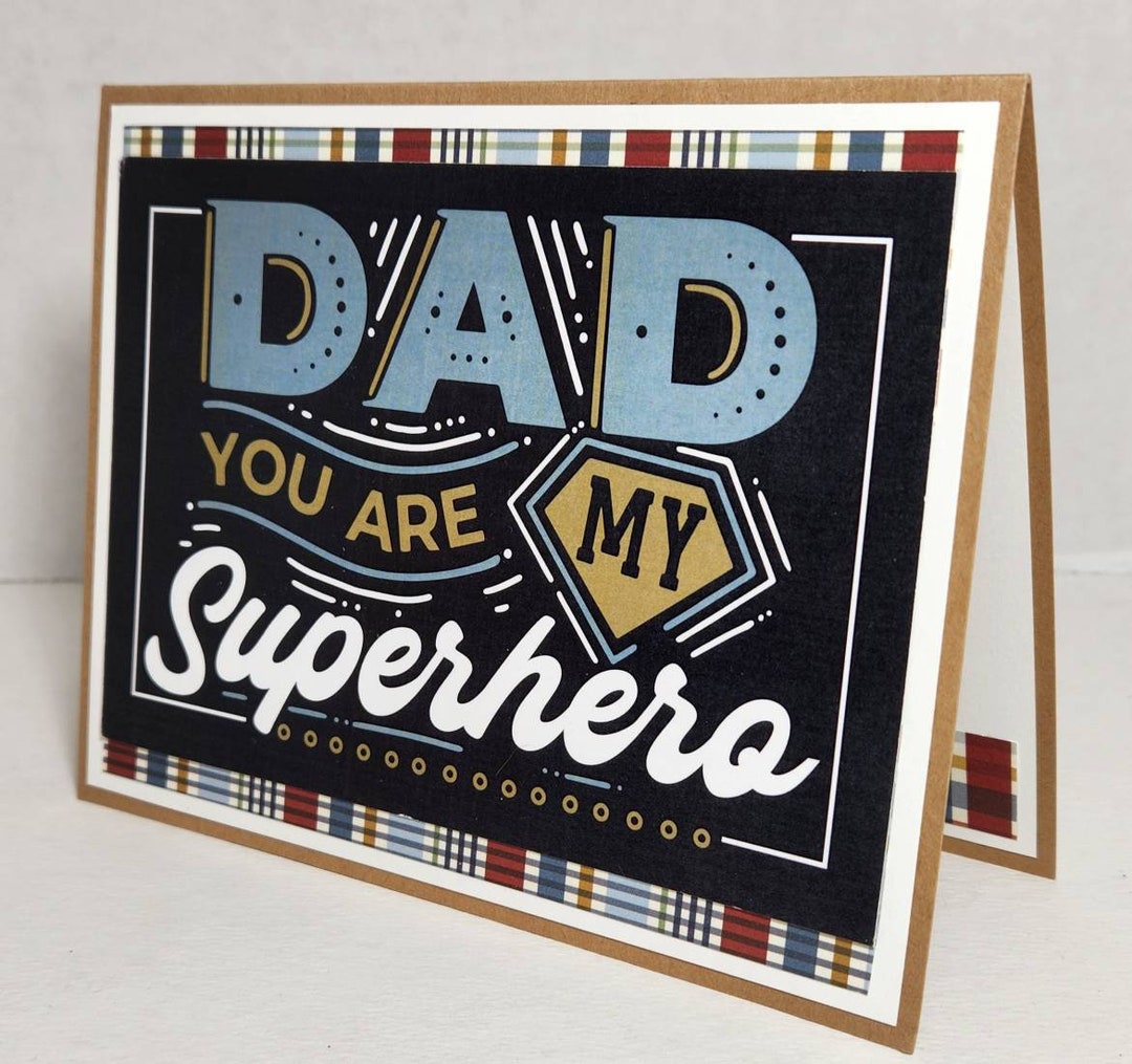 Father's Day Card, Dad You Are My Superhero, Appreciation, Thinking of ...