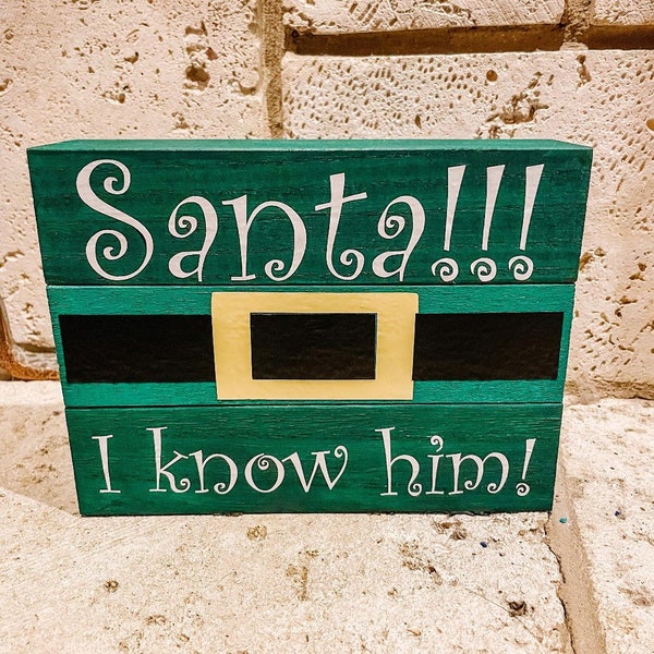 Wood Block Santa - Etsy