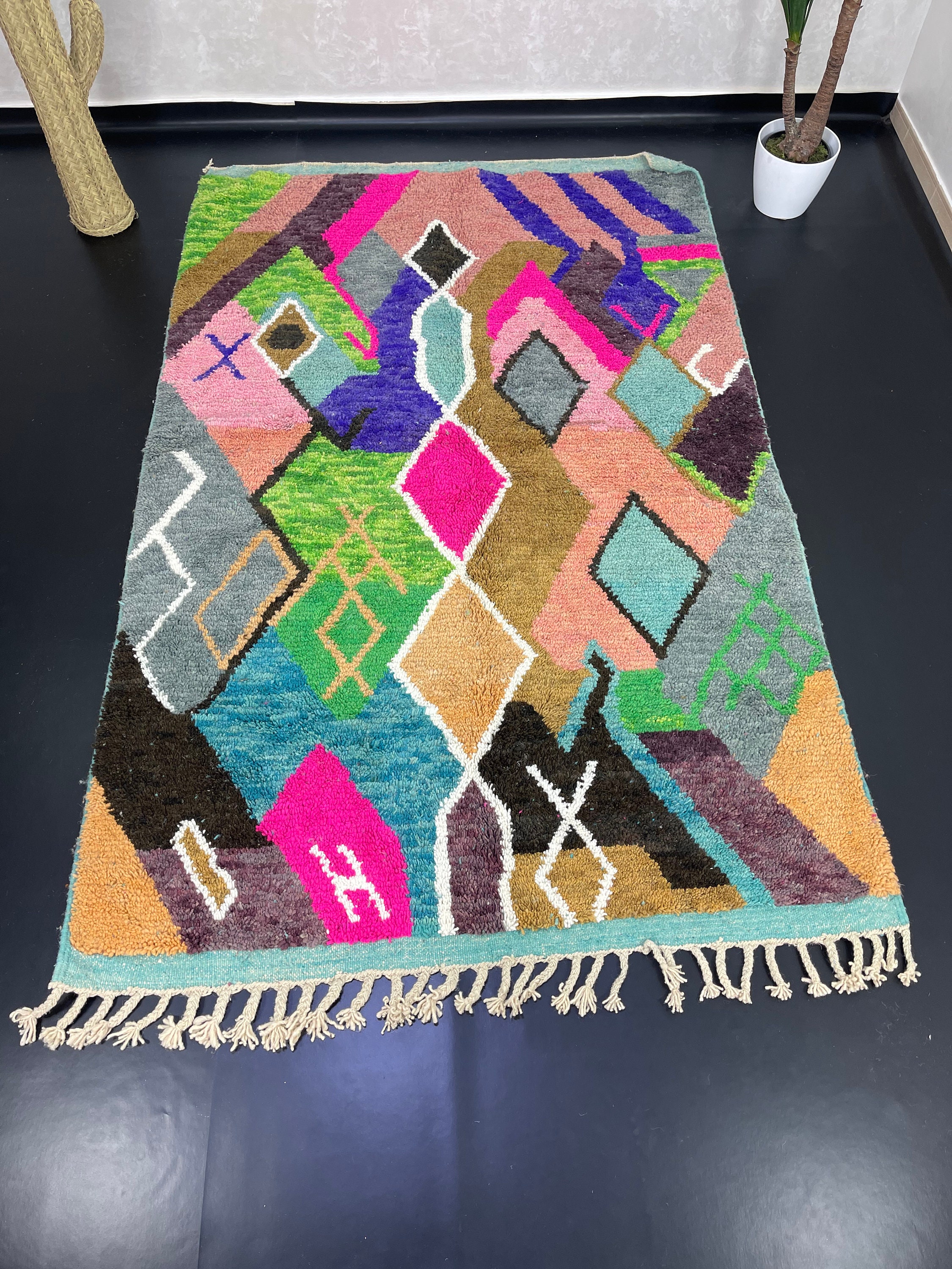 Berber Carpet Bohemian Wool Rug Bohemia Marrakech Fabulous - Etsy