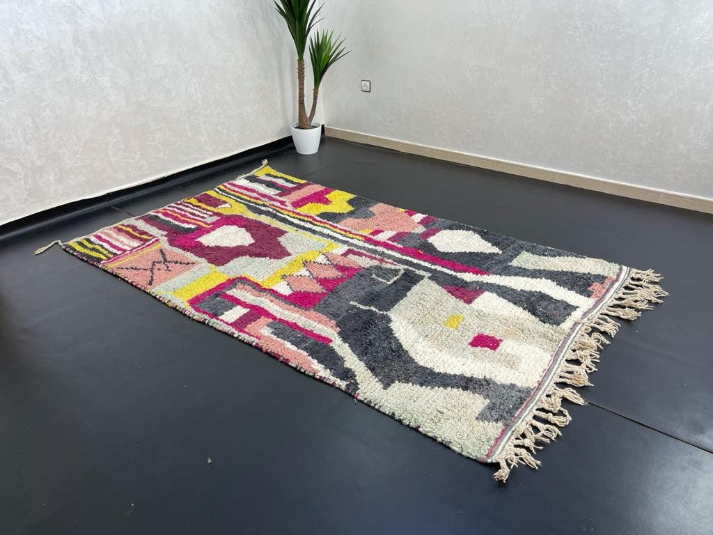 Bohemian rug handmade rug berber carpet vintage moroccan | Etsy