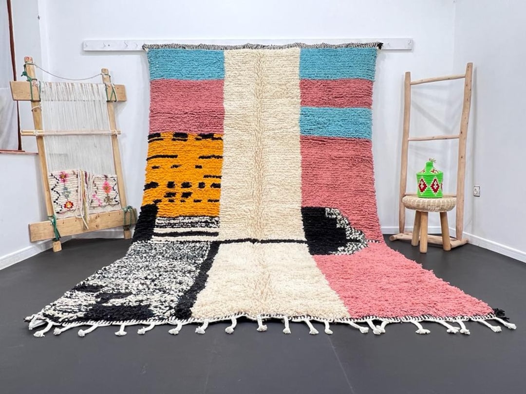 Custom Fabulous Boujad Rug, Authentic Moroccan Rug, Azilal Rug ...