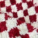 Large Red and White Checkered Rug, Moroccan Berber Checkered Rug ...