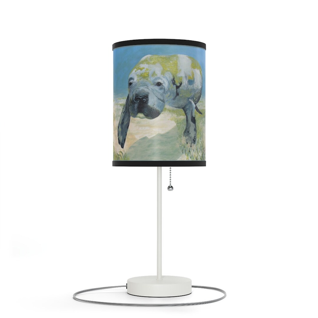 Manatee & Yellow-throated Warbler Lamp on a Stand, US|CA Plug - Etsy