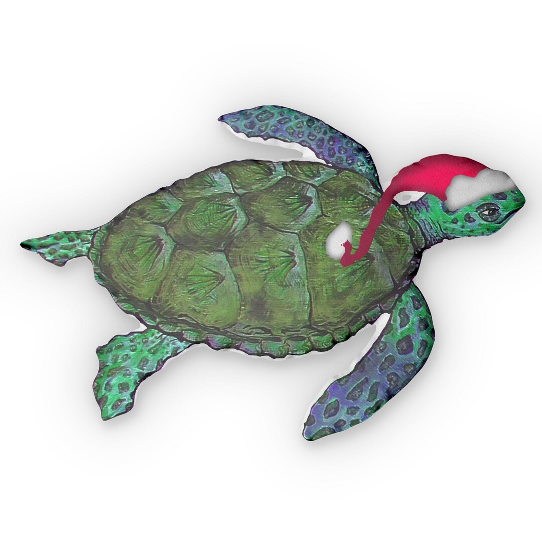 Sea Turtle Sam Holiday Shaped Pillows - Etsy