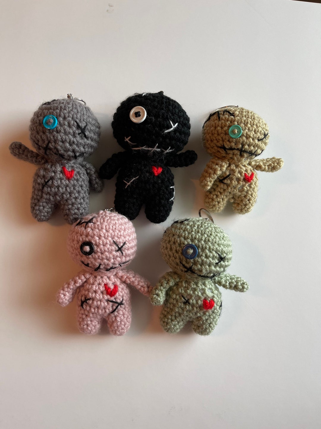 Crochet Voodoo/zombie Key Chain - Etsy
