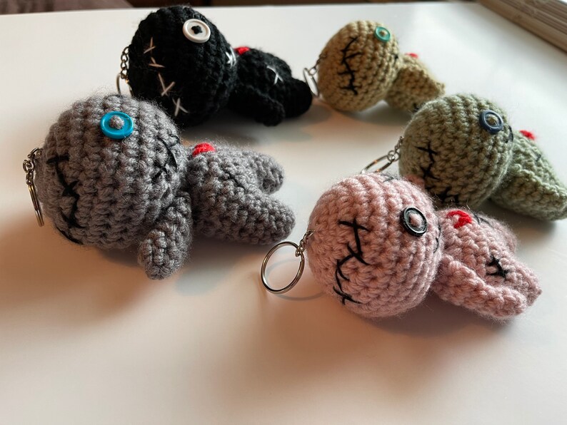 Crochet Voodoo/zombie Key Chain - Etsy