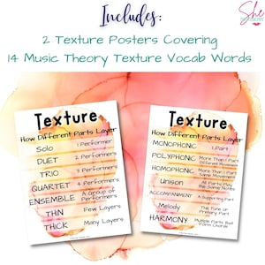 Elements of Music Posters - BUNDLE - Watercolor Theme | Music Classroom ...