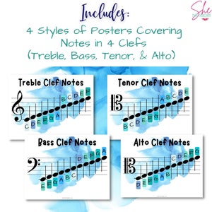 Elements of Music Posters - BUNDLE - Watercolor Theme | Music Classroom ...