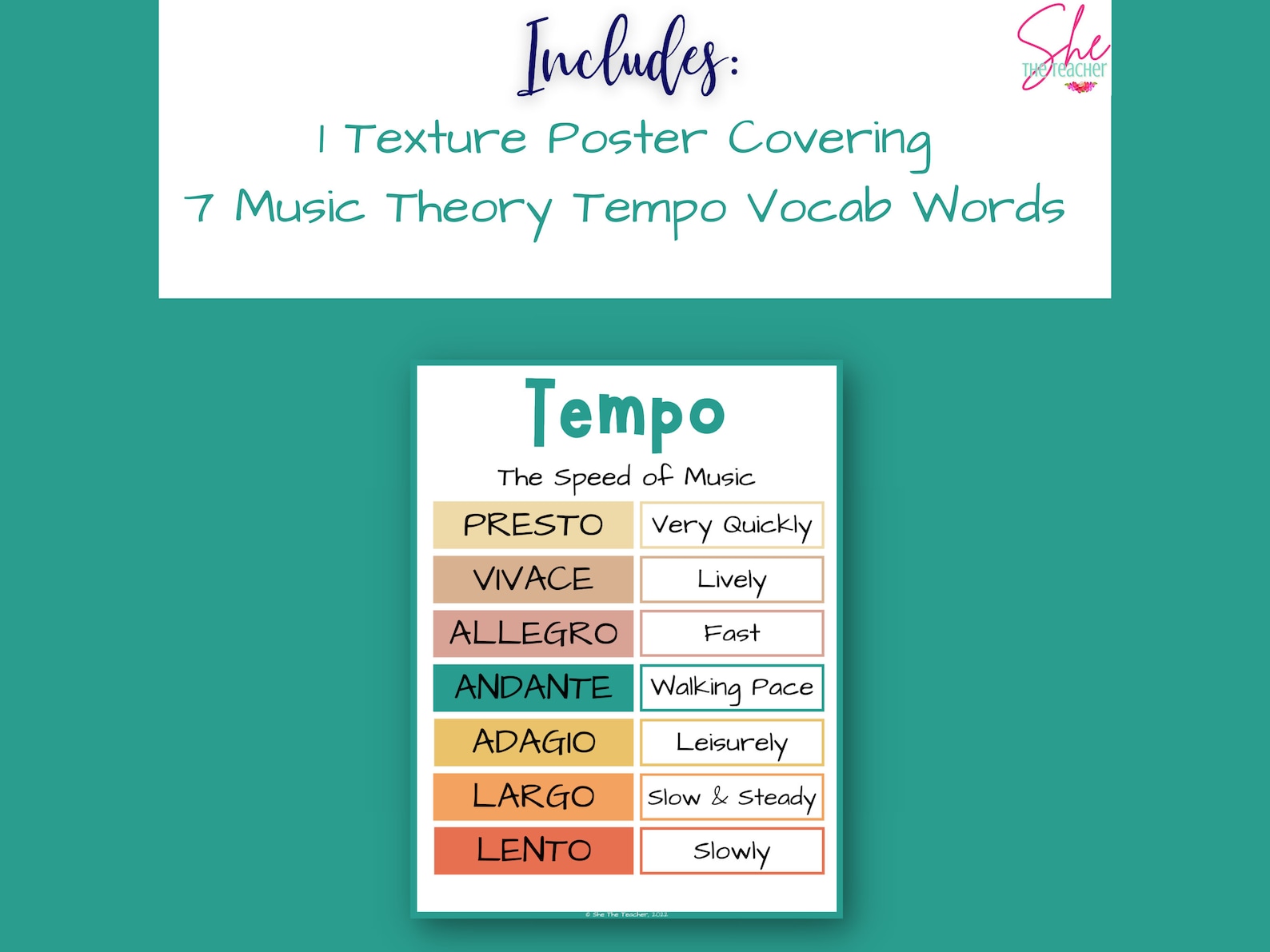 Elements of Music Posters - BUNDLE - Sherbet Theme | Music Classroom ...