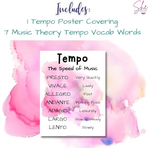Elements of Music Posters - BUNDLE - Watercolor Theme | Music Classroom ...