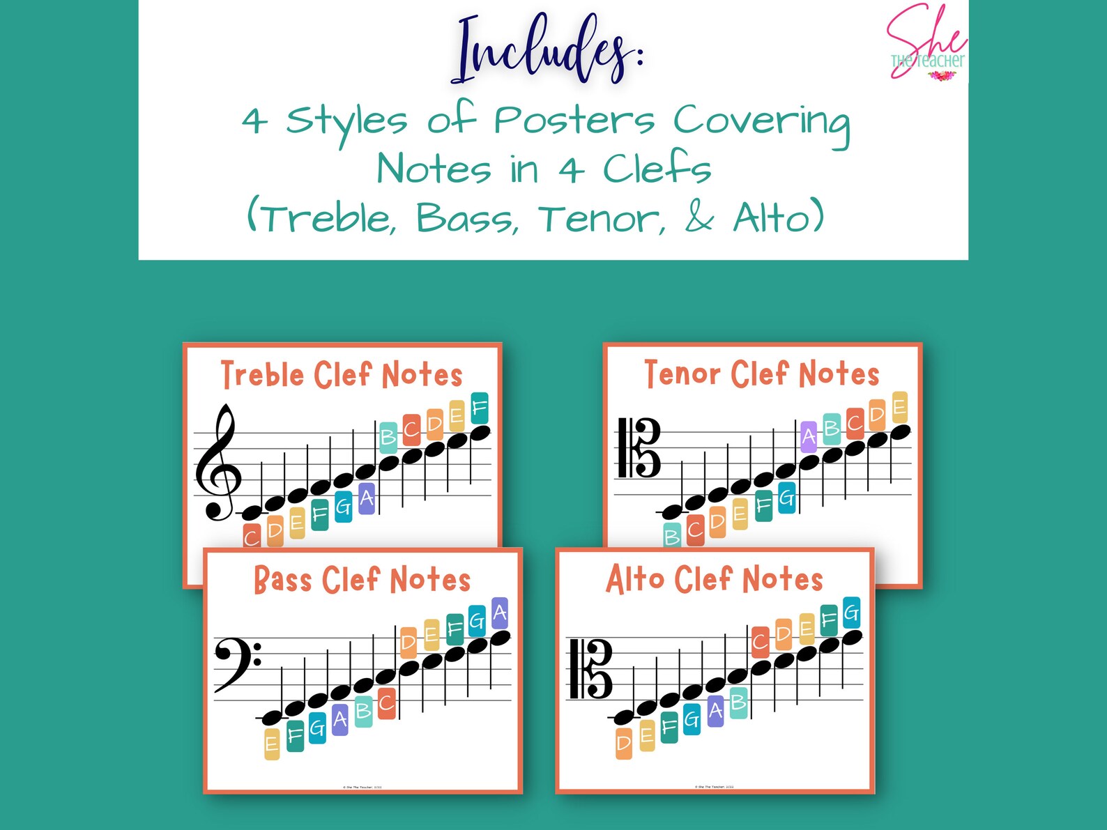 Elements of Music Posters - BUNDLE - Sherbet Theme | Music Classroom ...