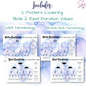 Elements of Music Posters - BUNDLE - Watercolor Theme | Music Classroom ...