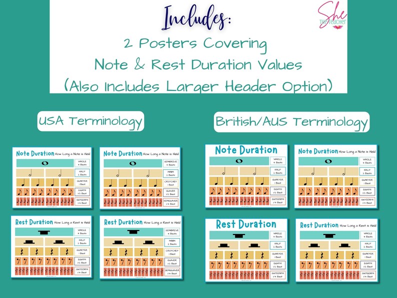 Elements of Music Posters - BUNDLE - Sherbet Theme | Music Classroom ...