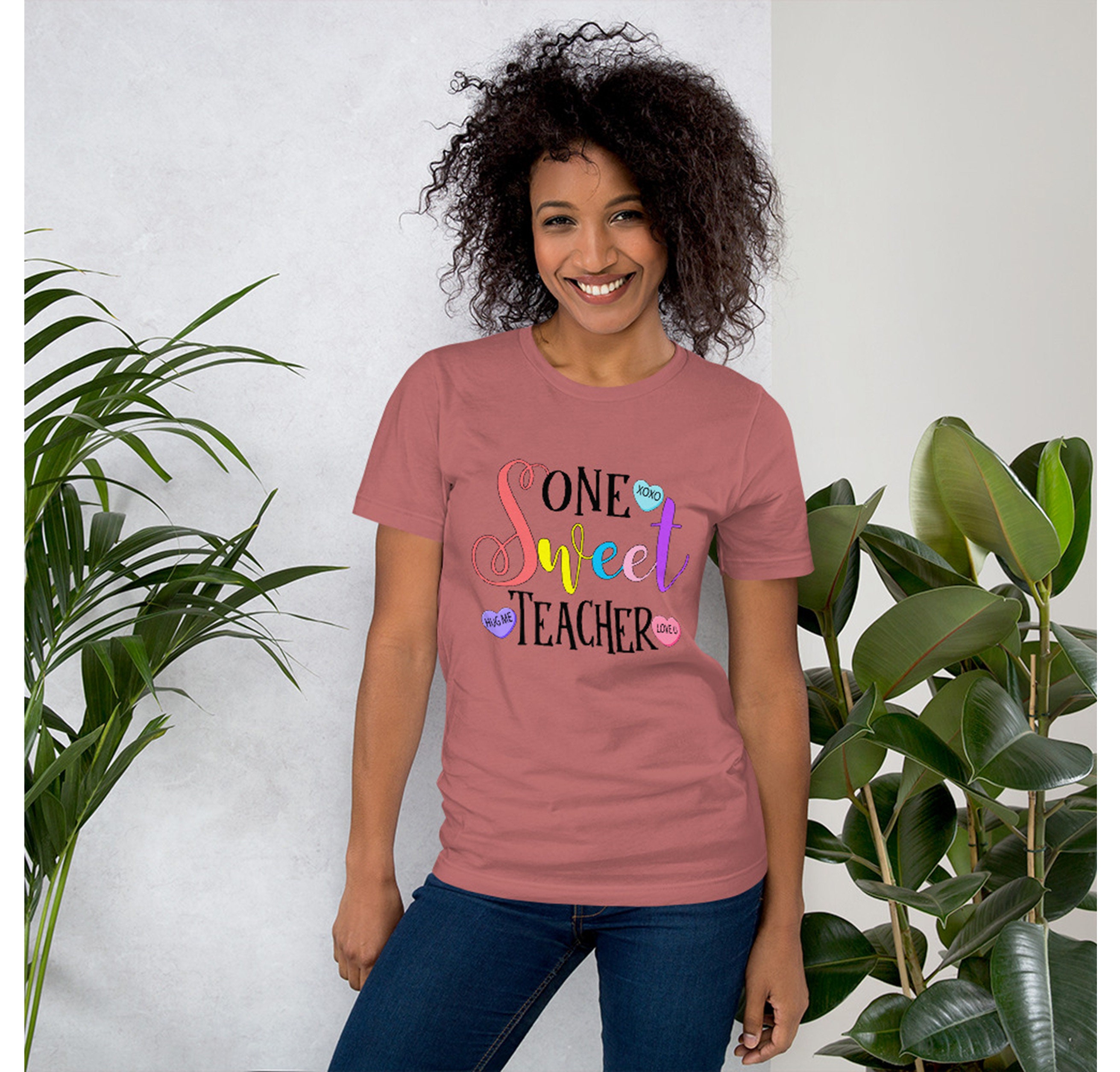 Teacher Valentine One Sweet Teacher Shirt Teacher - Etsy