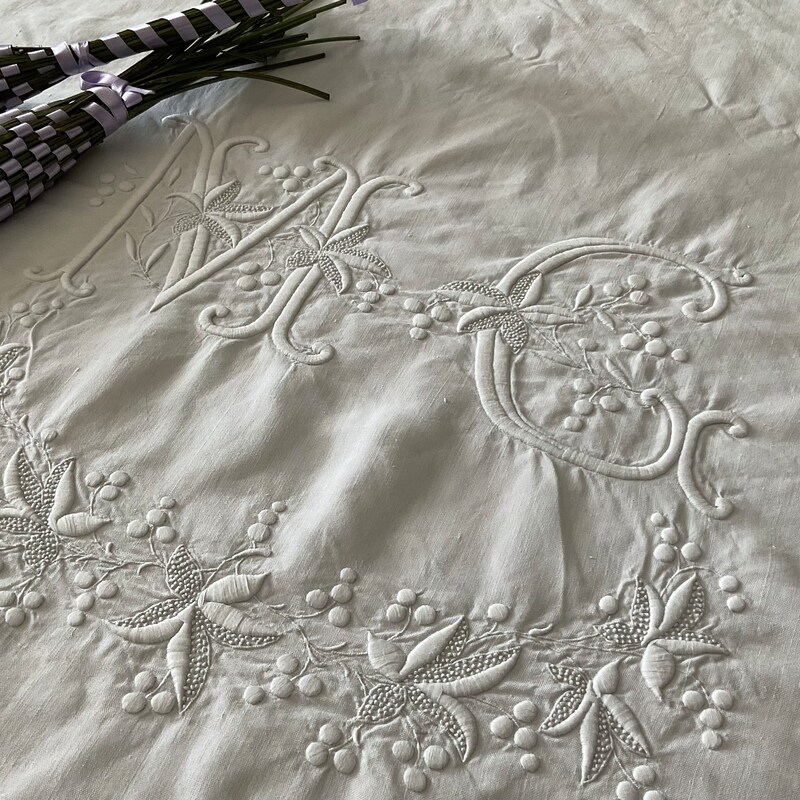 Antique Monogrammed Linens - Etsy