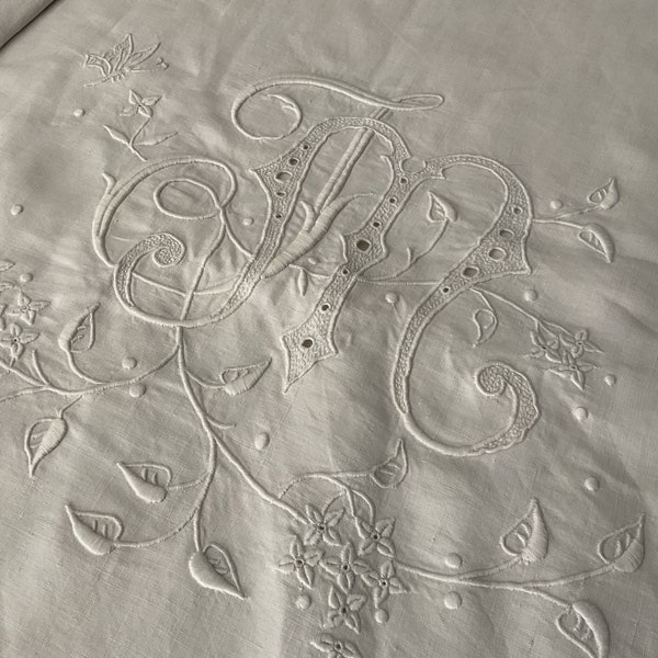 Antique Monogrammed Linens - Etsy
