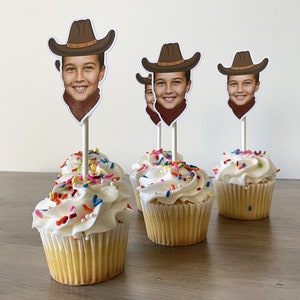 Cowboy Hat Cupcake Toppers | Wild West Party Decorations With a ...