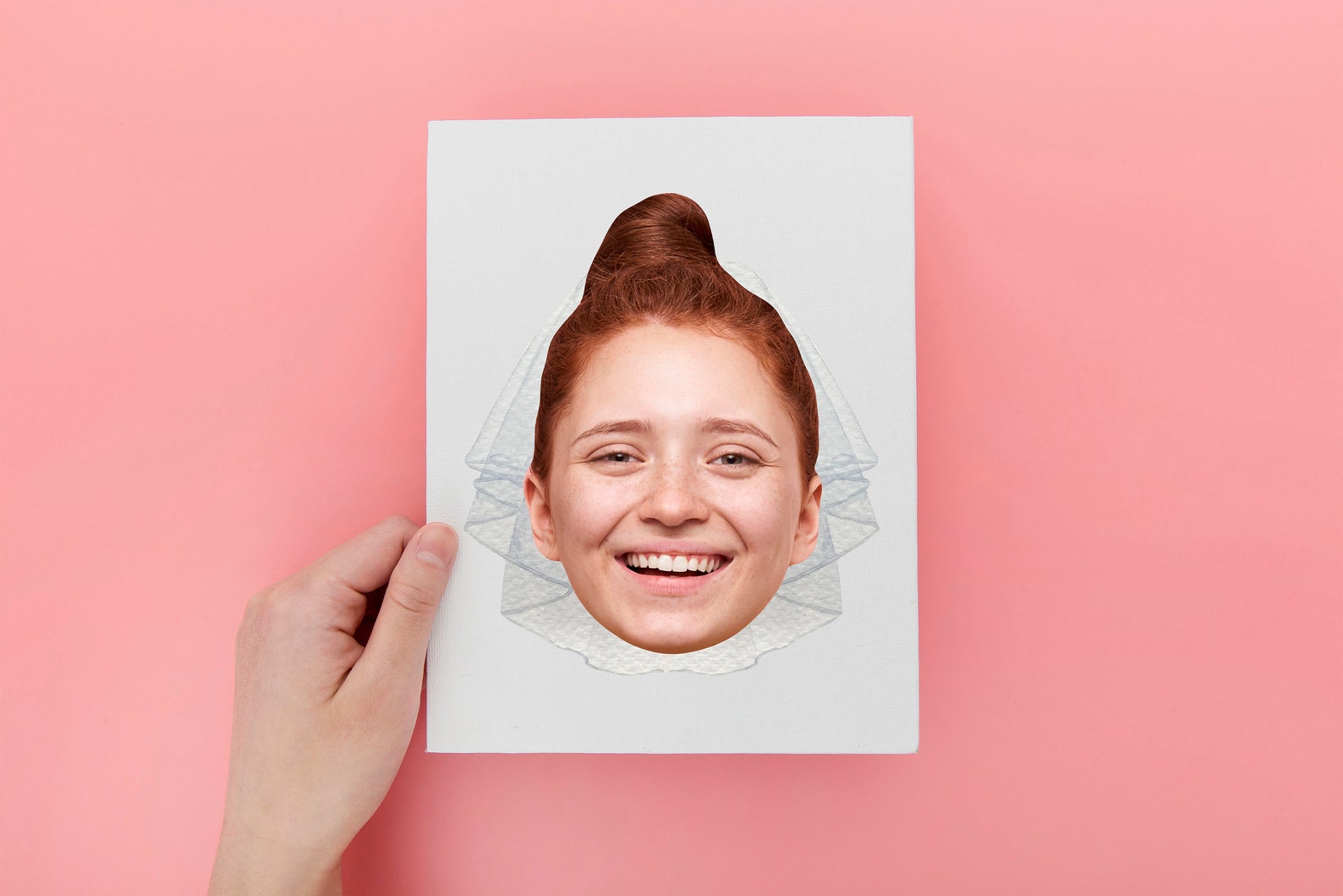 Bride & Groom Photobooth Props Bridal Shower Face on a Stick - Etsy