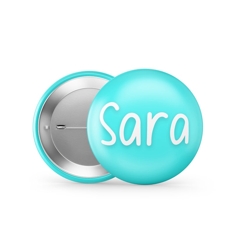 Name Tag Pin Etsy