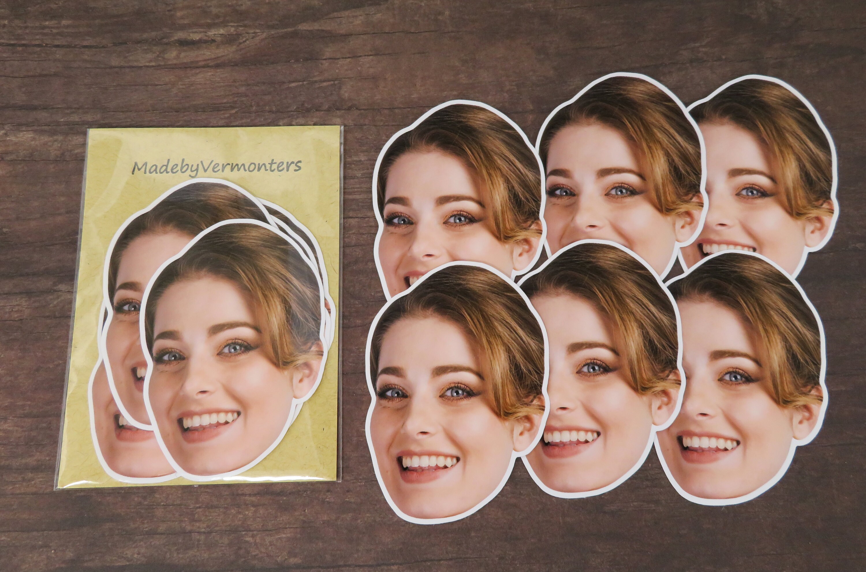 BULK Custom FACE Sticker Upload Any Image of Your Friends - Etsy