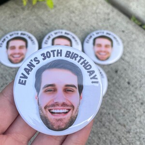 Husband Custom Celebration Party Pins/buttons (2.25 Inches) - Etsy
