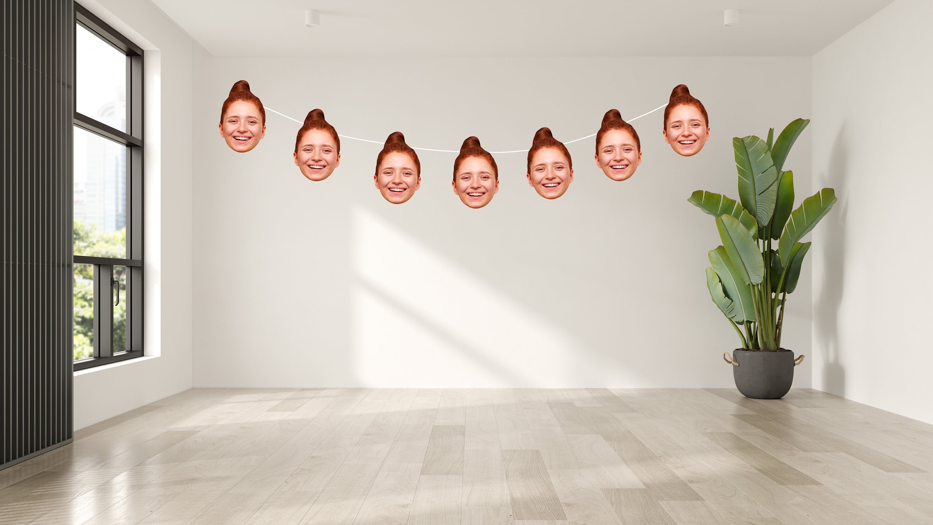 Printable Face Banner for Birthday Party 48 Hour Turnaround - Etsy