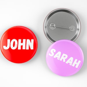 Name Tag Button, Personalized Name Tag - Etsy