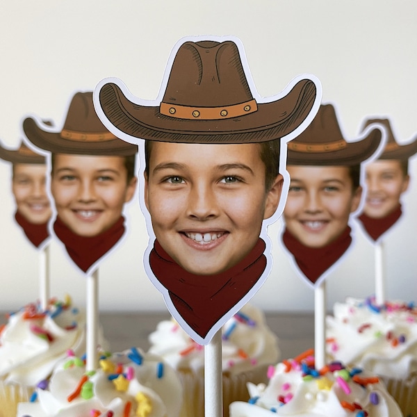 Cowboy Hat Cupcake Topper - Etsy