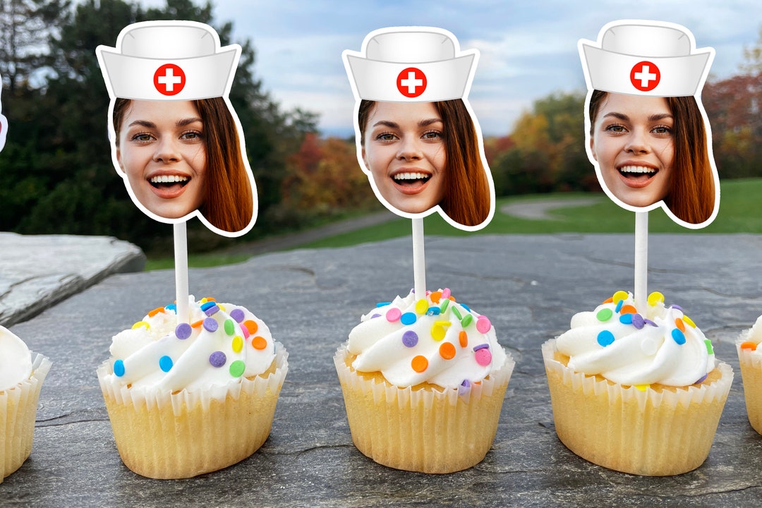 Printable Nurse Cupcake Toppers, DIY Cupcake Toppers - Etsy