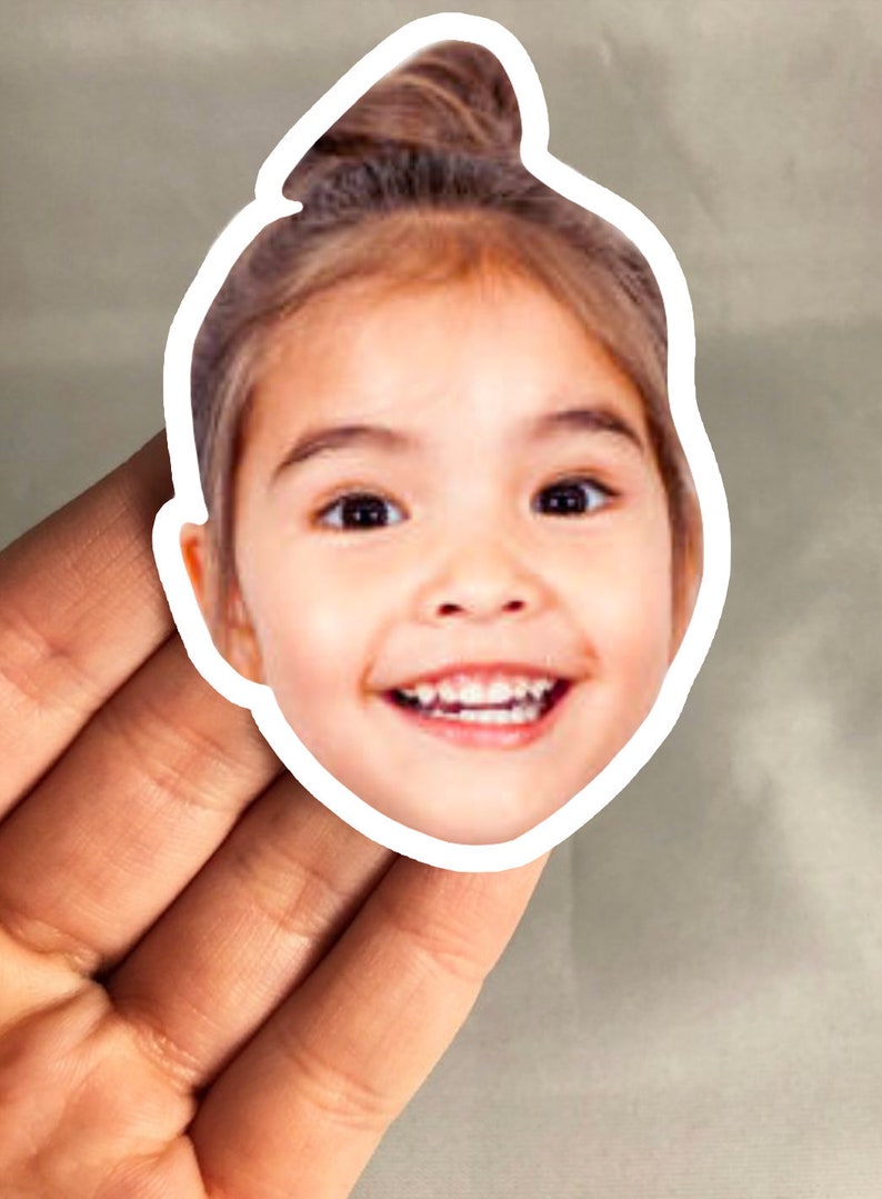 Child Birthday Face Sticker | Birthday Party Favors - Etsy