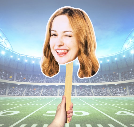 Softball Player Face on a Stick Custom Photo for Softball | Etsy