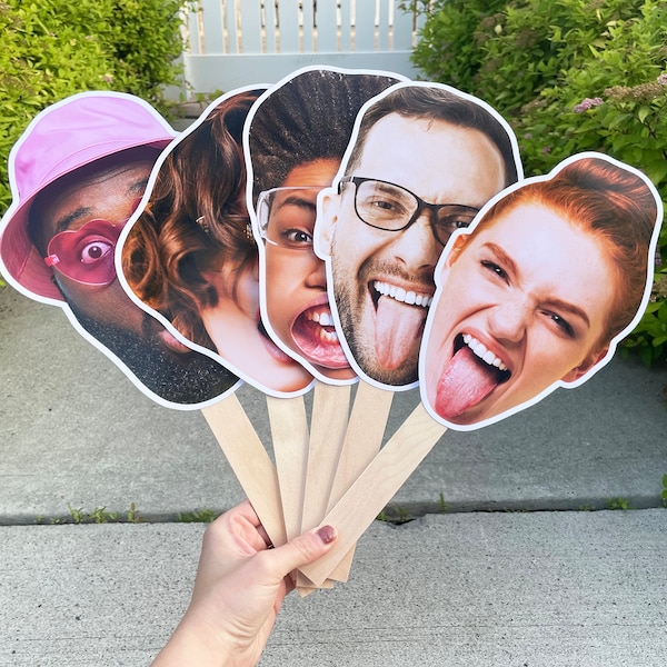 Face on a Stick - Etsy