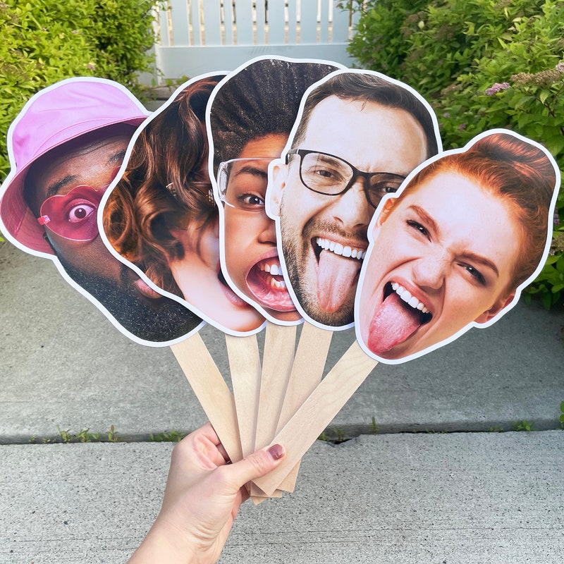 Face on a Stick - Etsy