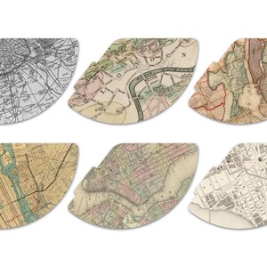 Old Historic Map Theme Party Hats | Travel Themed Party Favors ...