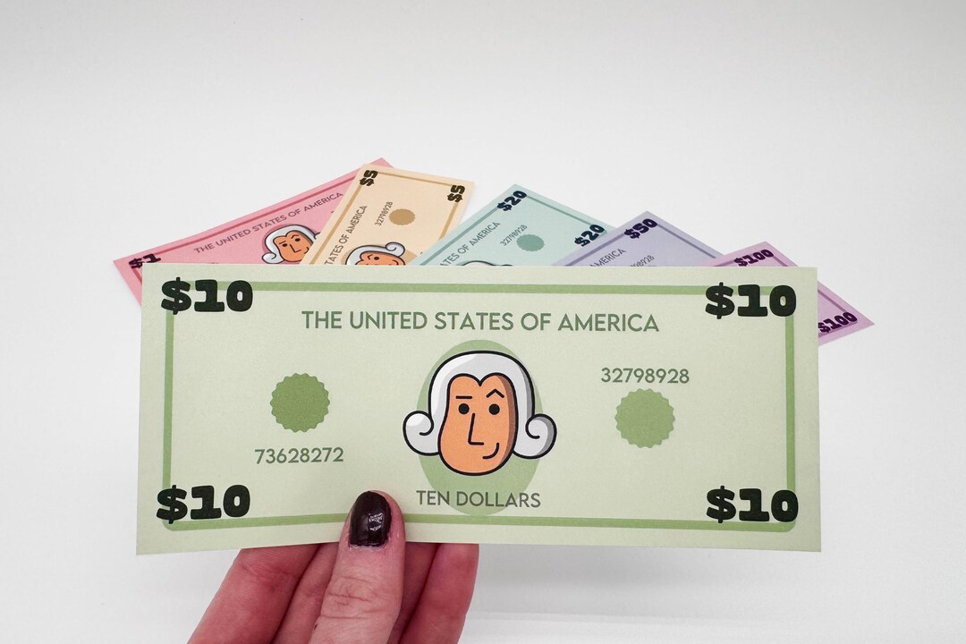 Prop Money, Whimsical Paper Play Money for Budgeting - Etsy