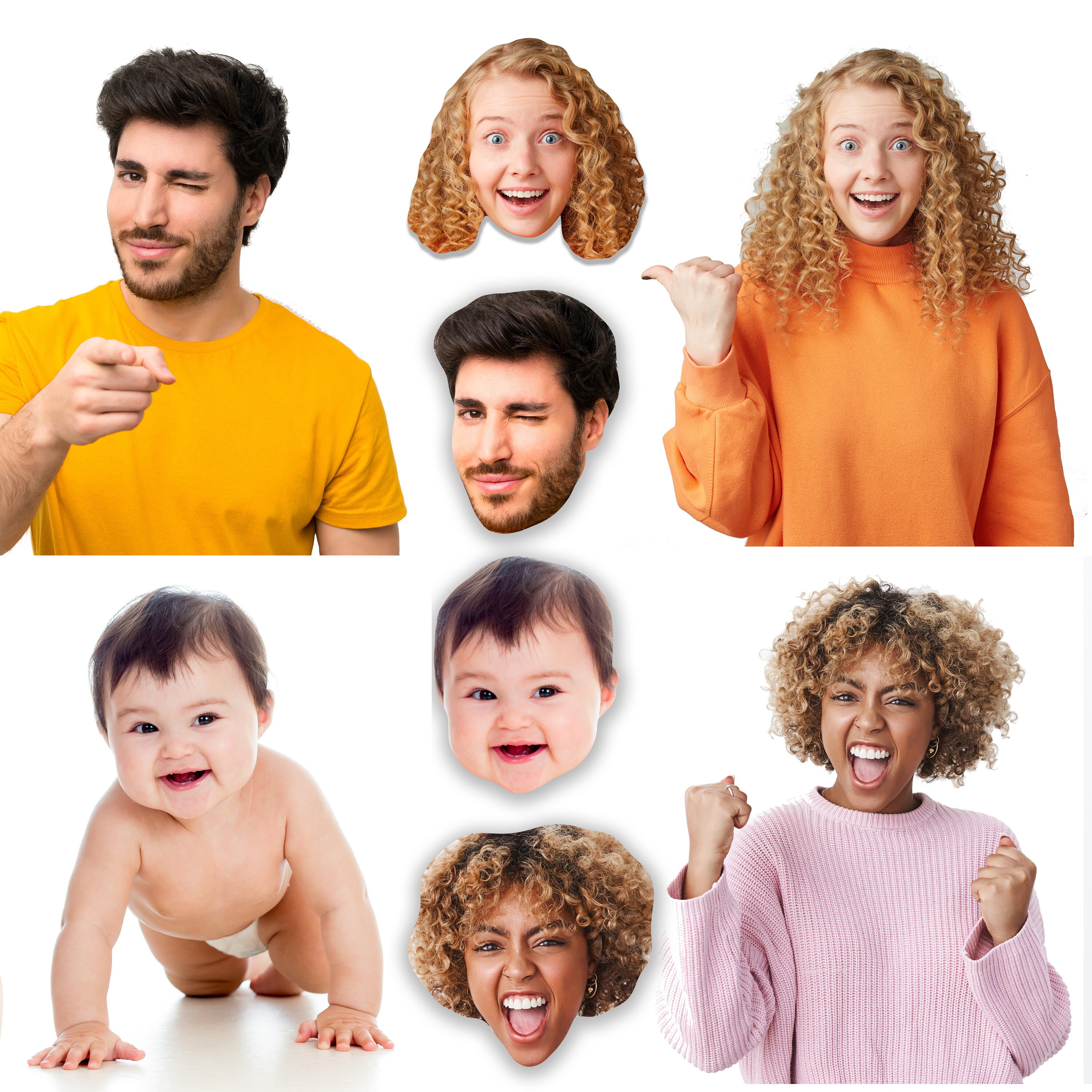 Printable Face Banner for Birthday Party | 48 Hour Turnaround - Etsy