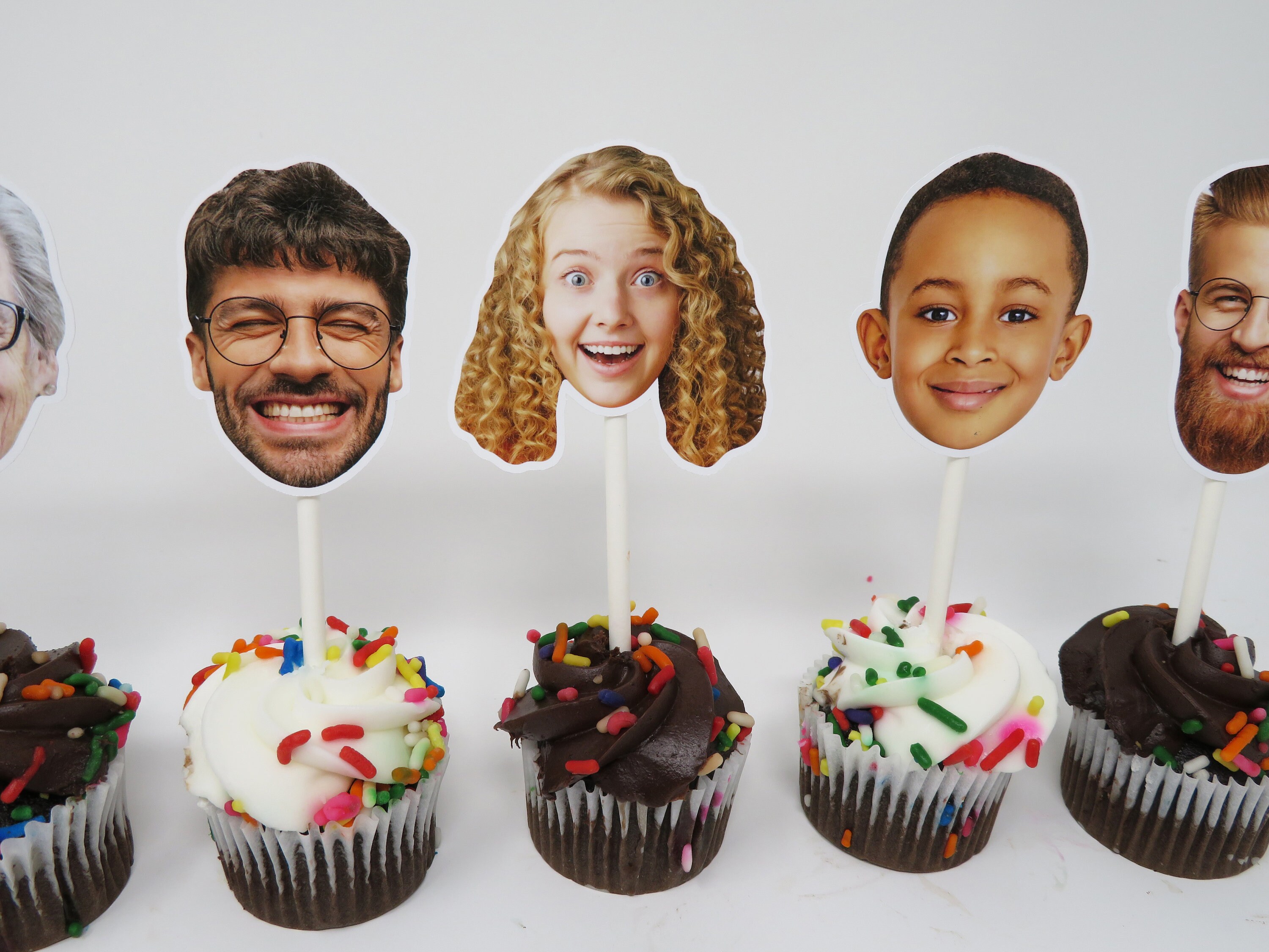 Mini Cupcake Toppers Small Cupcakes for Party Personalized - Etsy