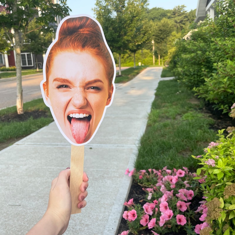 Photo Face on Stick - Etsy